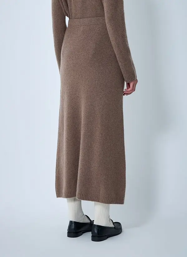 Max Mara Cashmere-blend Skirt - Brown