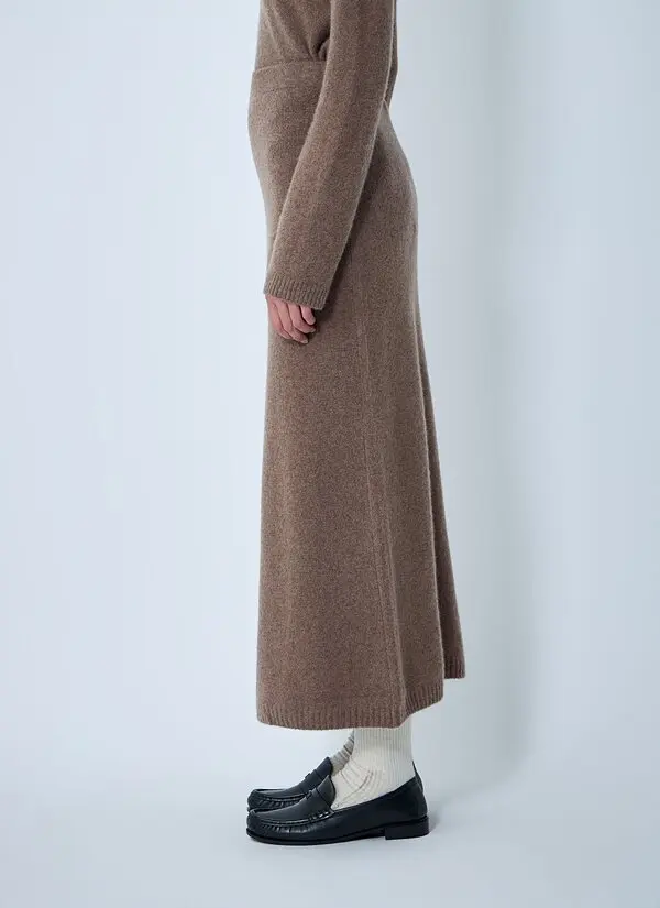 Max Mara Cashmere-blend Skirt - Brown