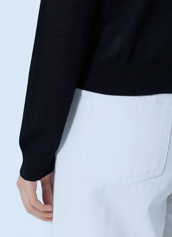 GANNI Light Cotton Argyle Cardigan