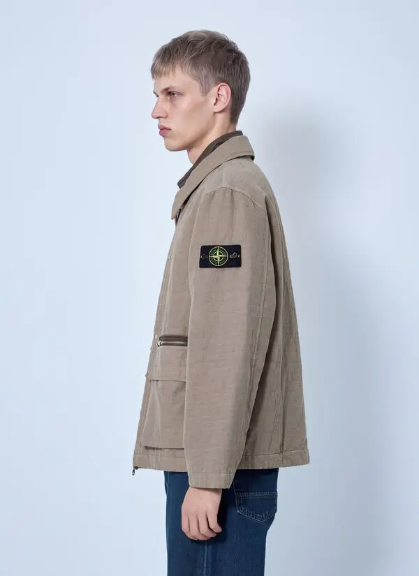 Stone Island Textured Zip Jacket