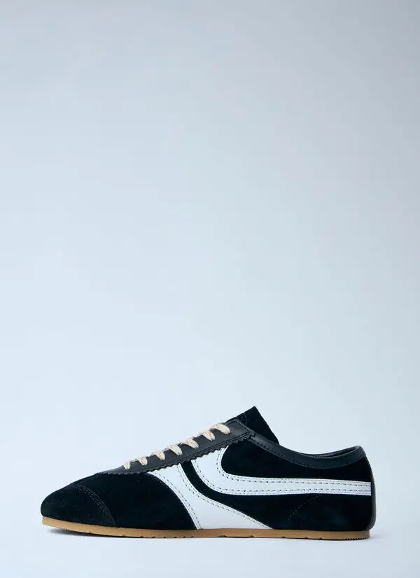 Dries Van Noten Suede Trimmed Sneakers