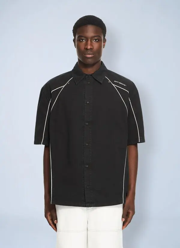 Off-White Garment-dyed Sporty Bowling Shirt