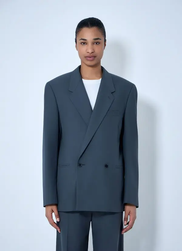 LEMAIRE Double-breasted Wool Suit Blazer