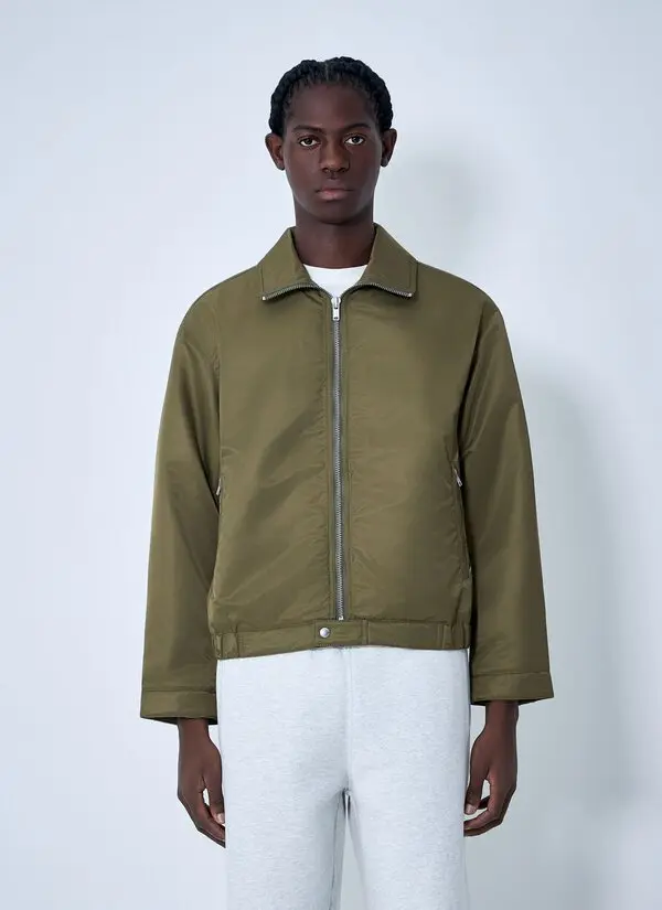 StÜssy Pile Lined Zip Jacket - Olive