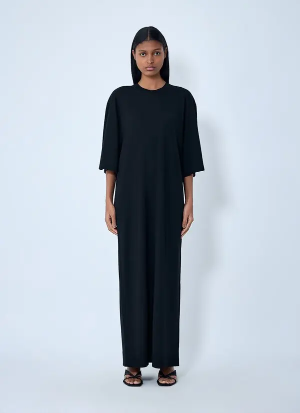 TOTEME Knit Tee Dress - Black