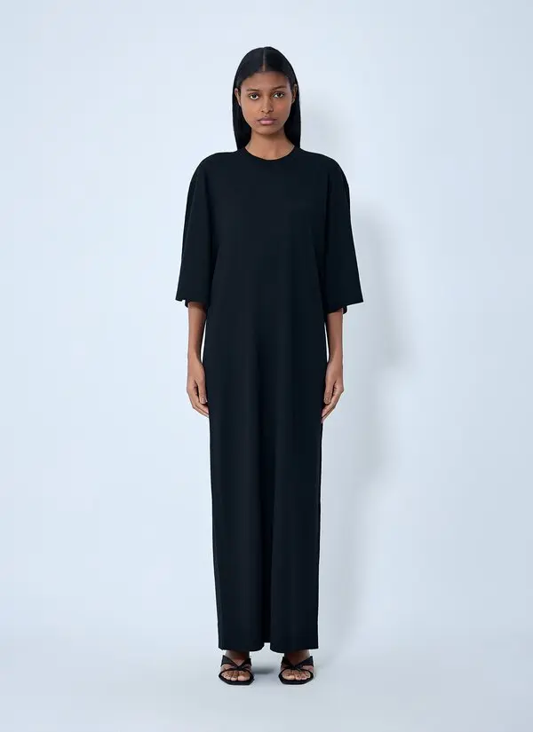 TOTEME Knit Tee Dress - Black