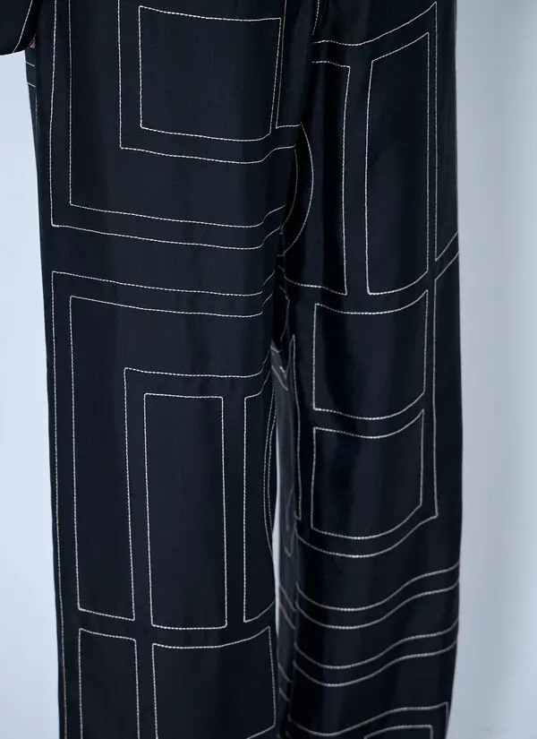 TOTEME Monogram Silk Pj Pants