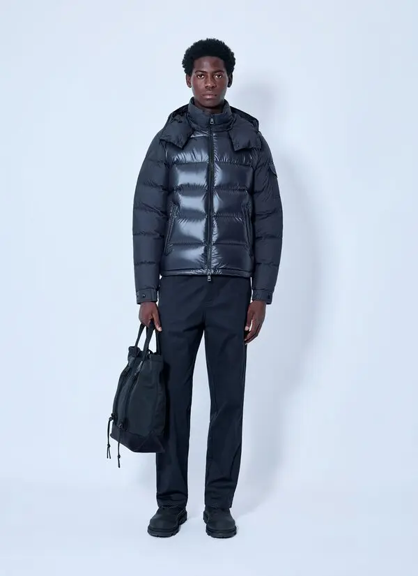 Moncler Maya Hooded Short Down Jacket - Black