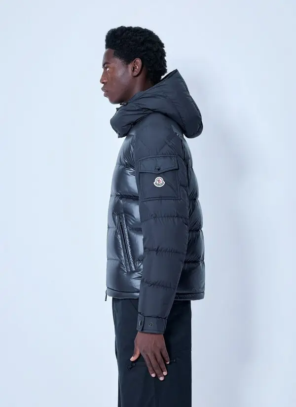 Moncler Maya Hooded Short Down Jacket - Black