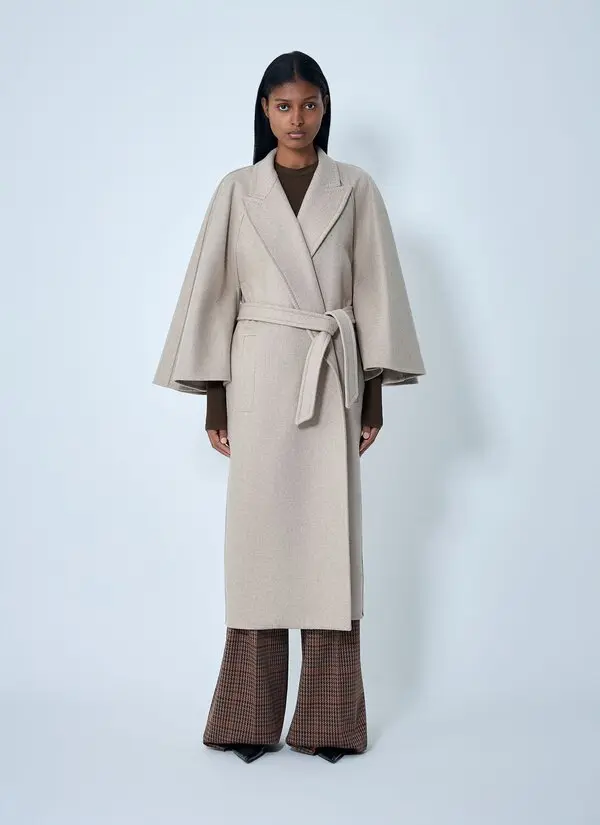 Max Mara Long Cashmere Coat - Beige