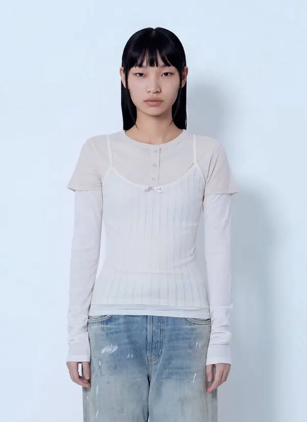 Acne Studios Ersilia Top - Beige