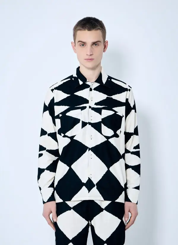 NÒMARYTHM TEXTILE Velvet Flannel Shirt
