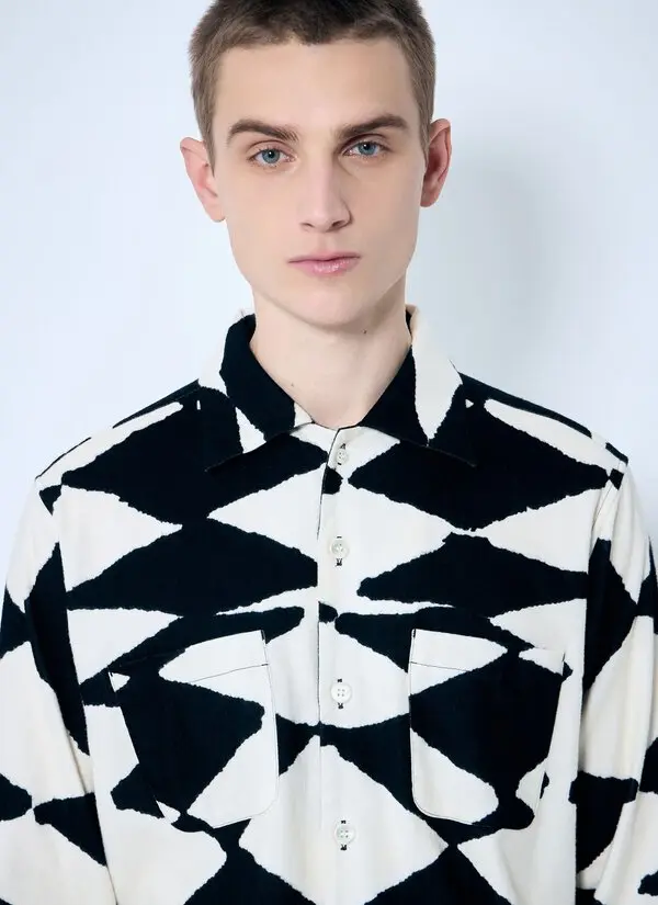 NÒMARYTHM TEXTILE Velvet Flannel Shirt