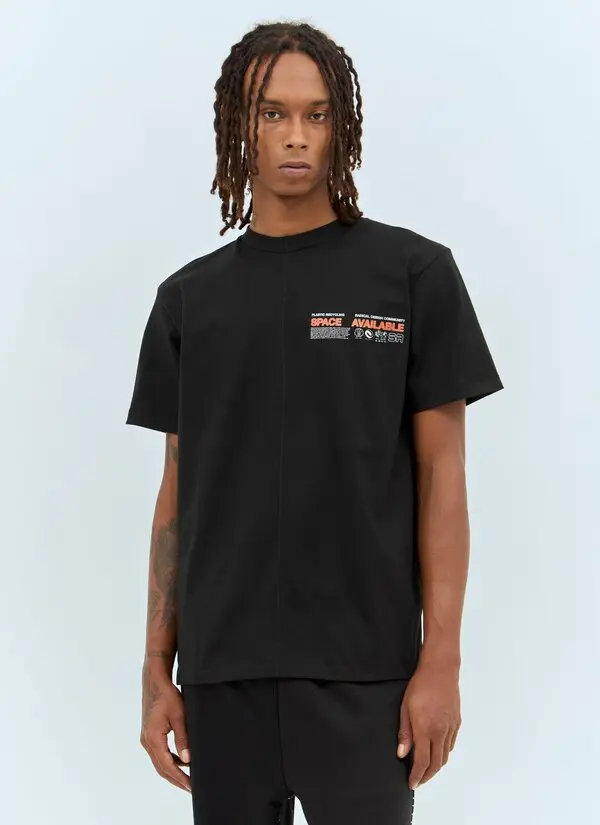 SPACE AVAILABLE Radical Plastic T-shirt - Black