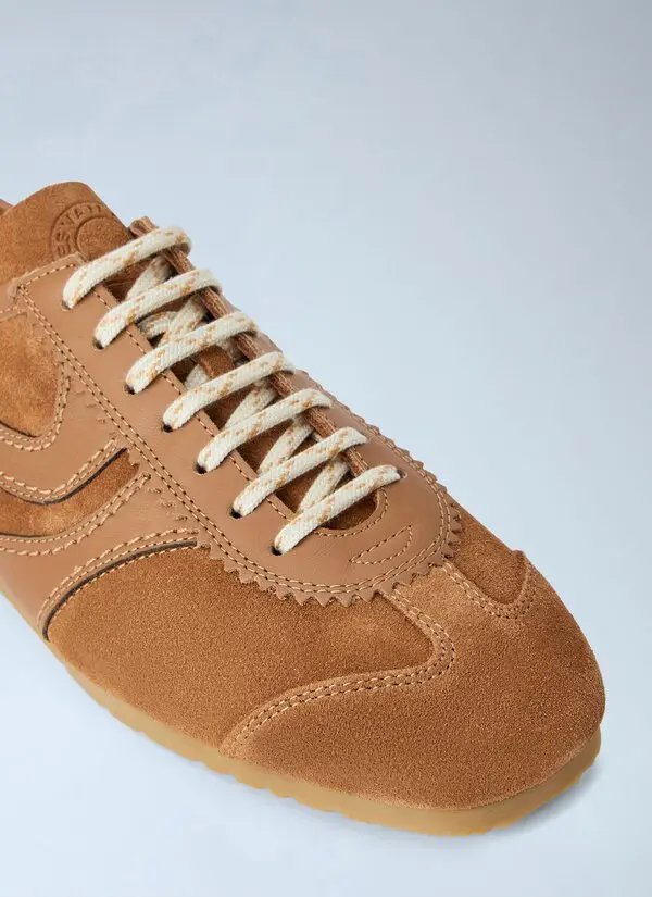 Dries Van Noten Suede Panel Sneakers - Brown