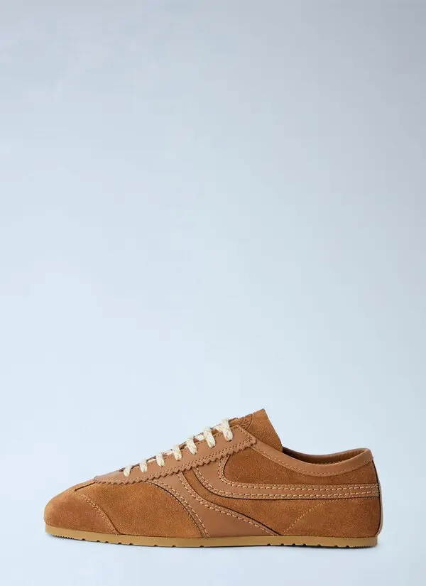 Dries Van Noten Suede Panel Sneakers - Brown