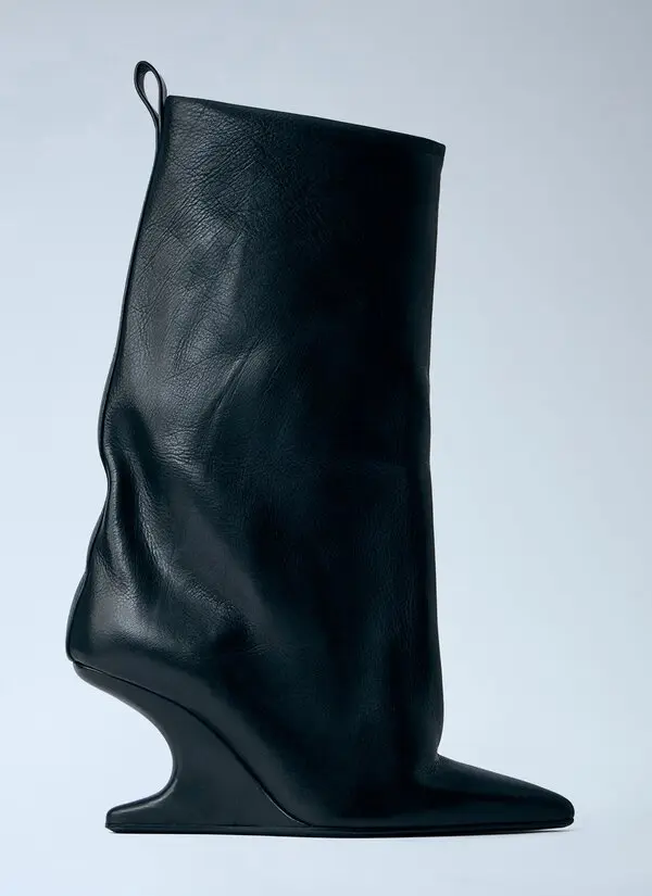 Rick Owens Cantilever 8 Sharp Flared Boots
