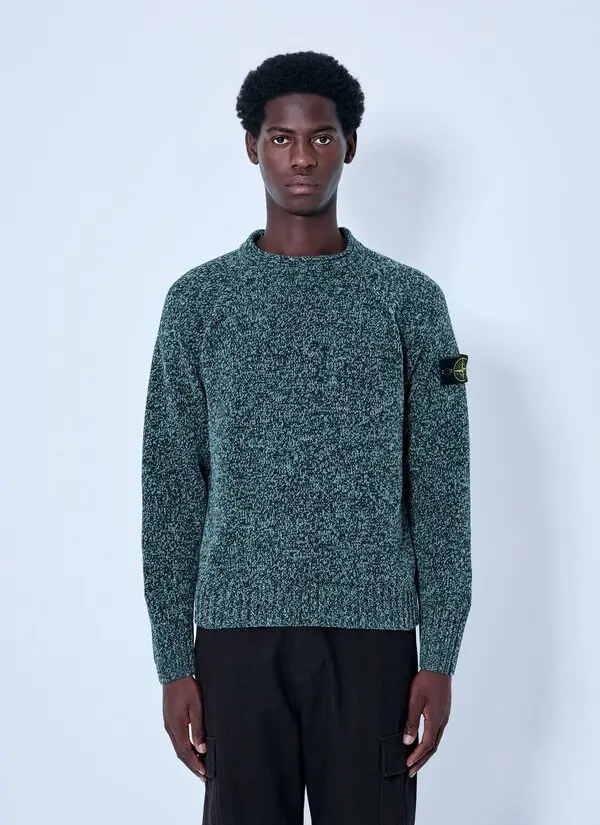 Stone Island Knitted Crewneck Sweater - Green