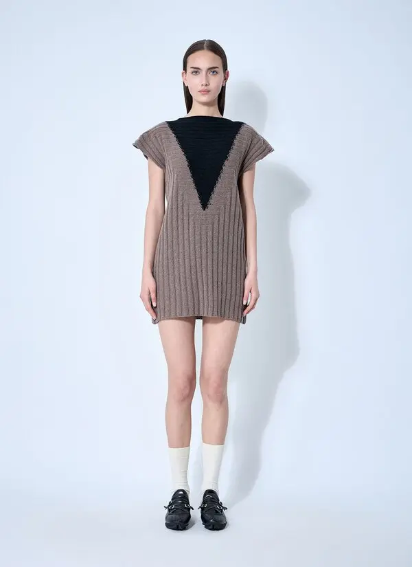 KIKO KOSTADINOV Dakota Knit Dress - Brown