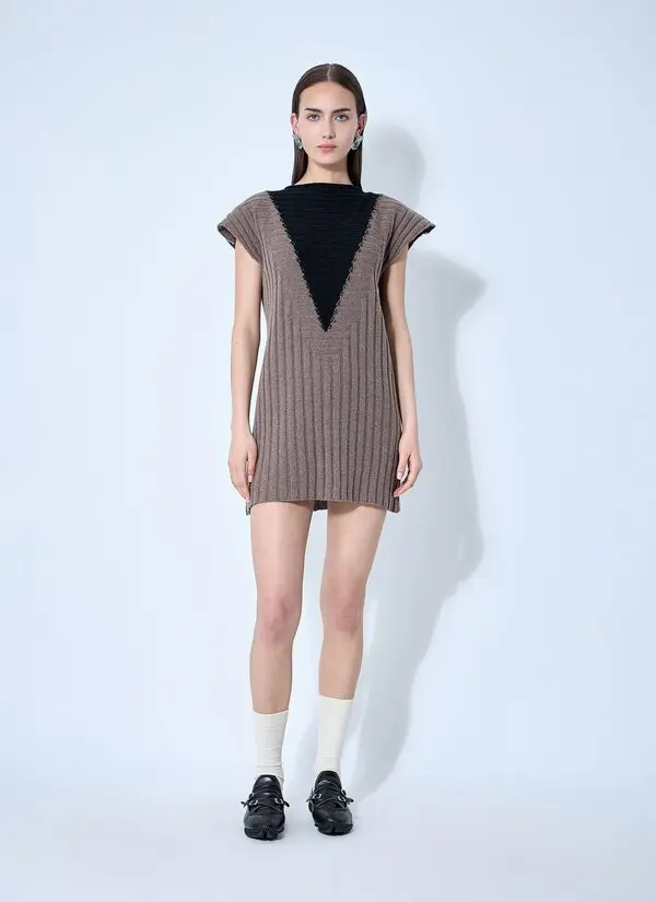 KIKO KOSTADINOV Dakota Knit Dress - Brown