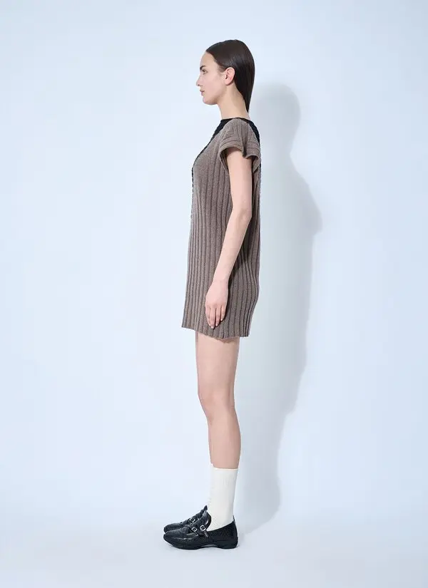 KIKO KOSTADINOV Dakota Knit Dress - Brown