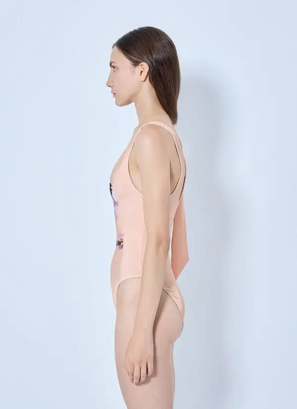 Chloé Tie-strap One-piece Logo Swimsuit