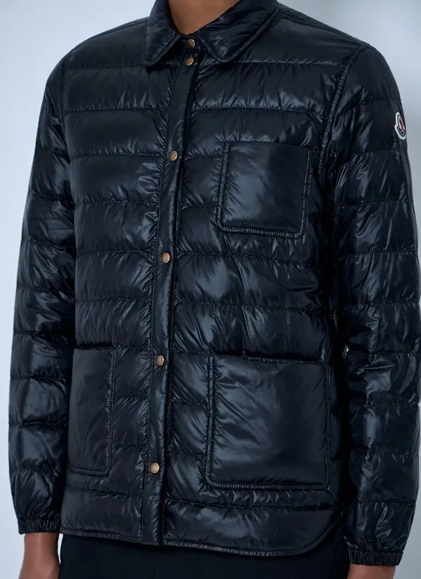 Moncler Fouine Down Shirt Jacket - Black