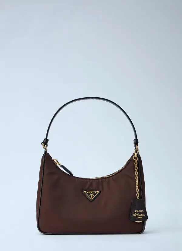 Prada Re-edition 2005 Re-nylon And Saffiano Mini Bag - Brown