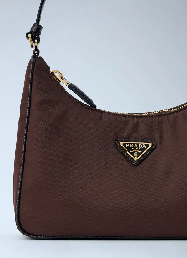 Prada Re-edition 2005 Re-nylon And Saffiano Mini Bag - Brown