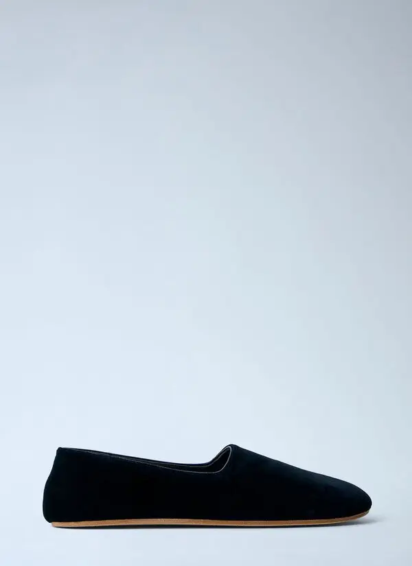 THE ROW Ponti Slippers - Black
