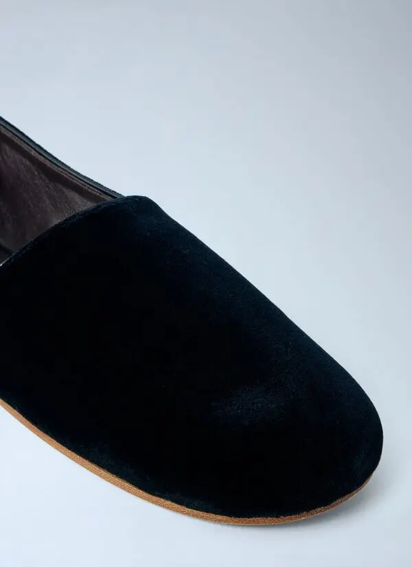 THE ROW Ponti Slippers - Black