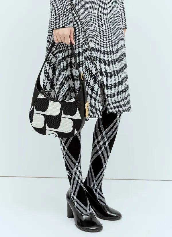 Burberry Small Chess Shoulder Bag - Black
