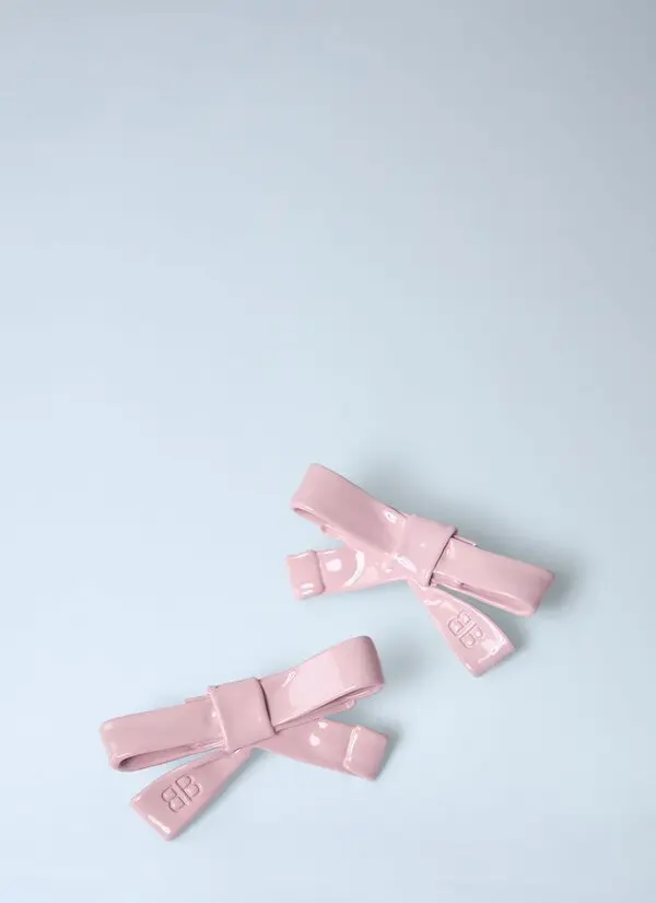 Balenciaga Bow Earrings - Pink