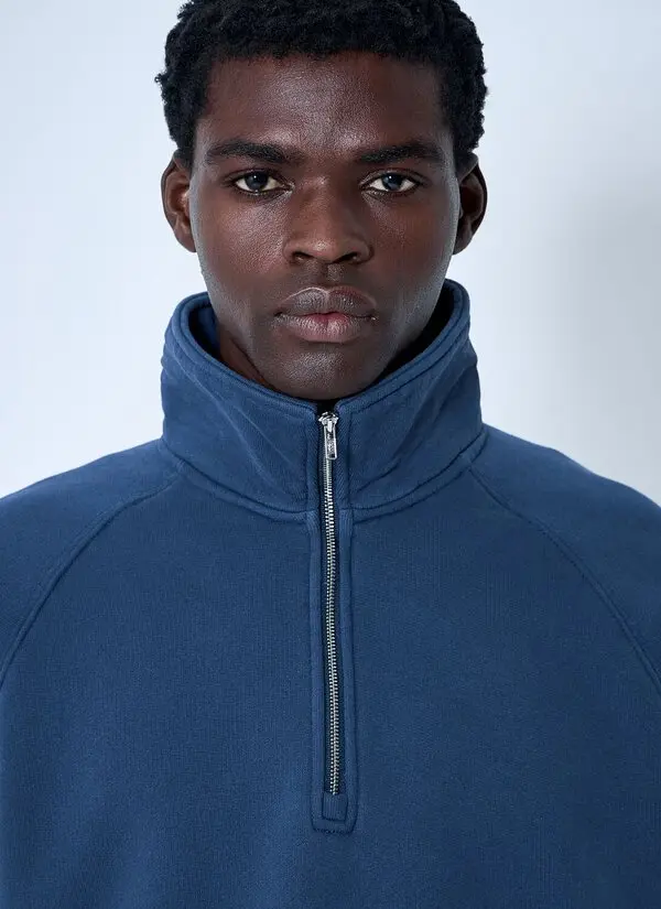 ST�SSY Stand Collar Sweatshirt