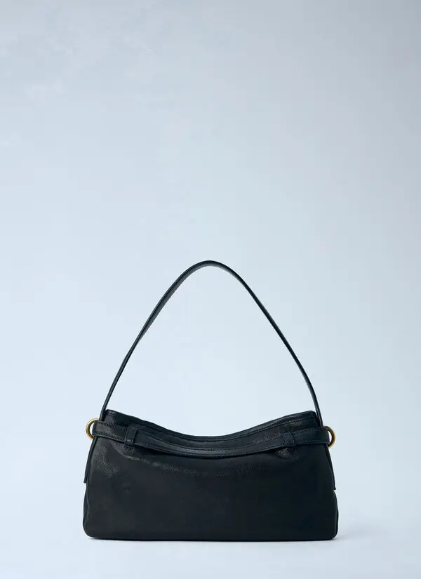 Miu Miu Adventure Nappa Leather Shoulder Bag - Black
