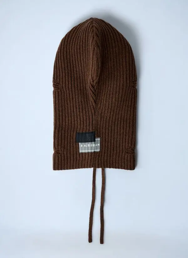 MAISON MARGIELA Logo Motif Knitted Balaclava