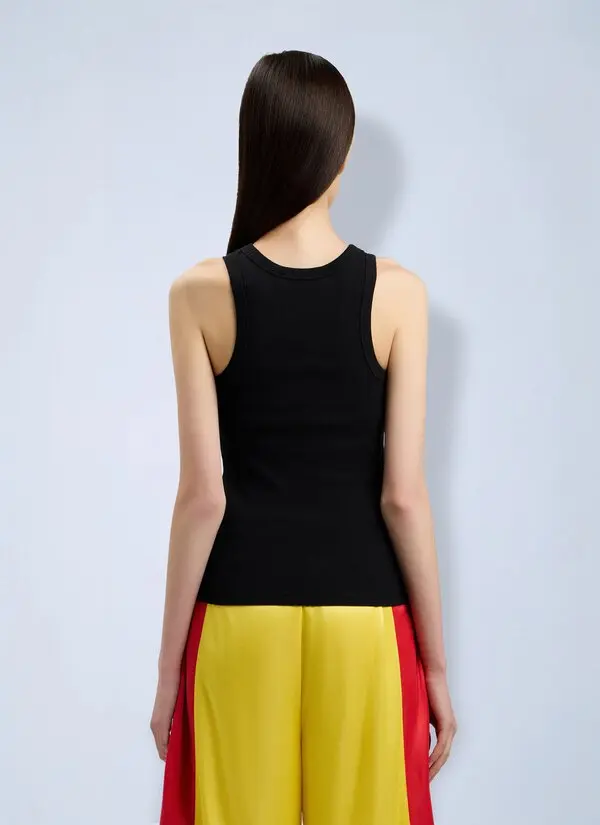 Palm Angels Classic Logo Fitted Tank Top