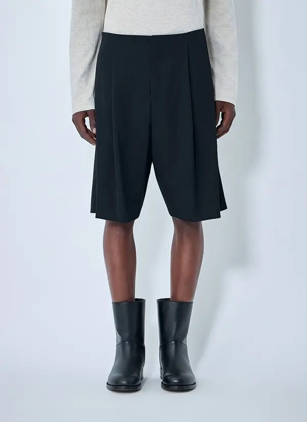 THE ROW Sayed Wool Shorts