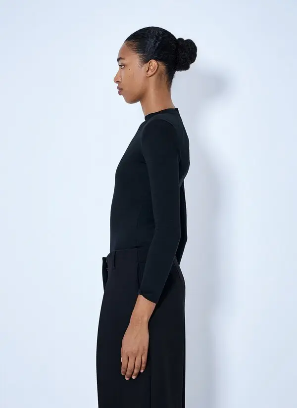 JIL SANDER Wool Bodysuit With Long Sleeves