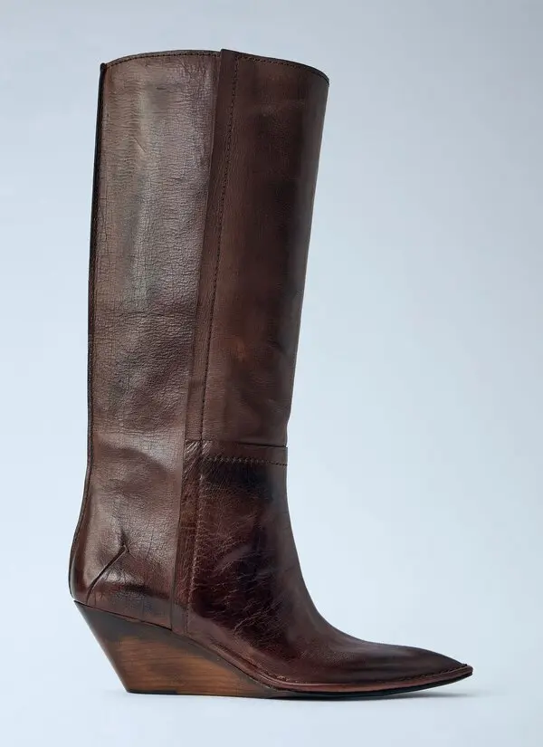 CAPASA MILANO Camperos Knee-high Leather Boots