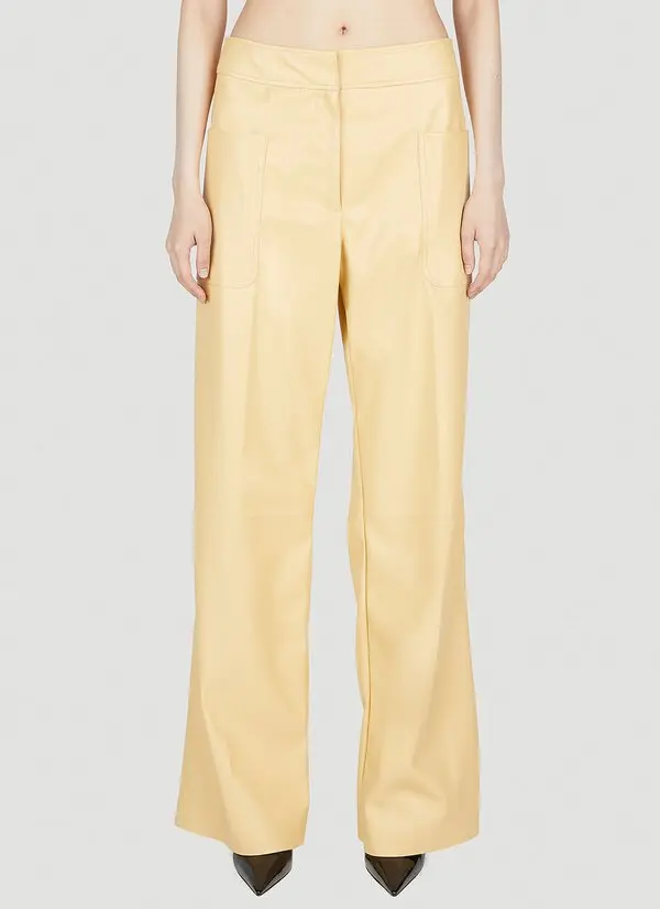 Stella McCartney Altermat Wide Leg Pants - Yellow