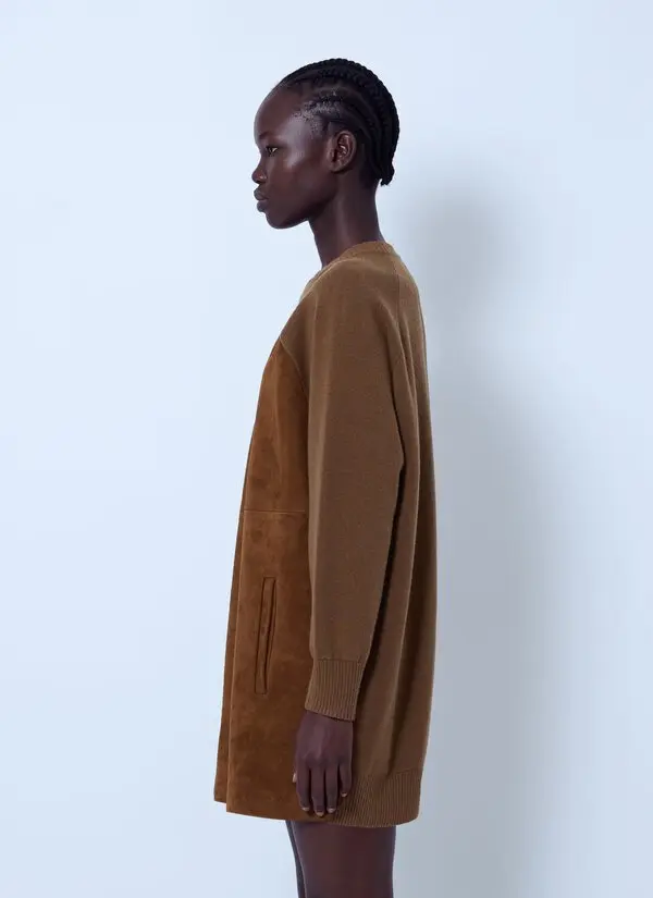 Max Mara Suede Panel Dress