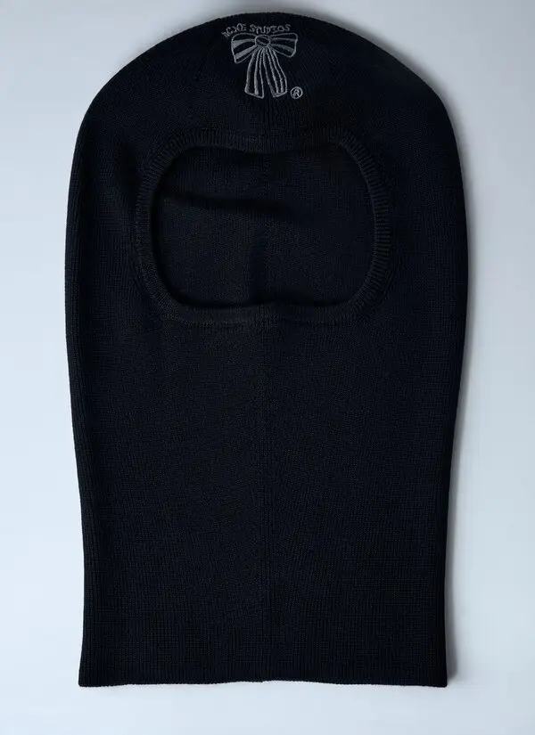 Acne Studios Logo Motif Balaclava - Black