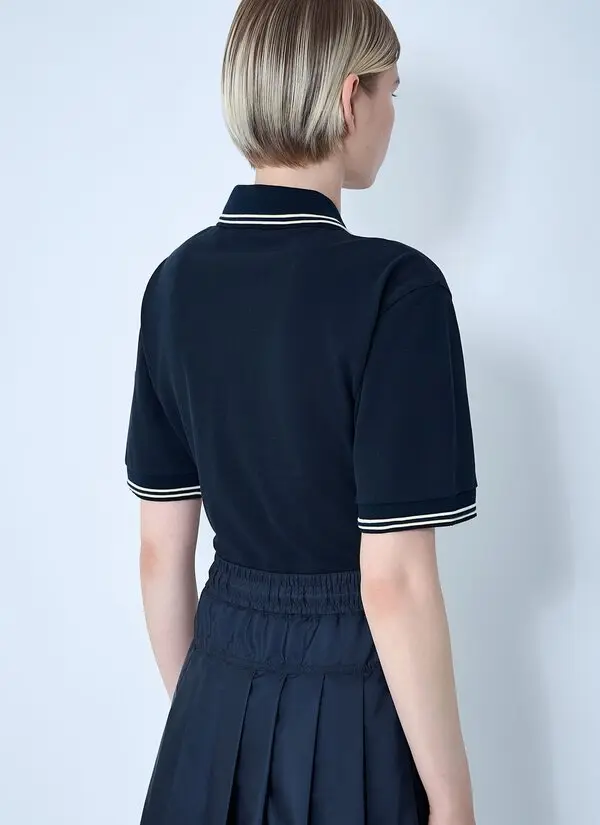 Moncler Piquet Polo Shirt Dress - Navy