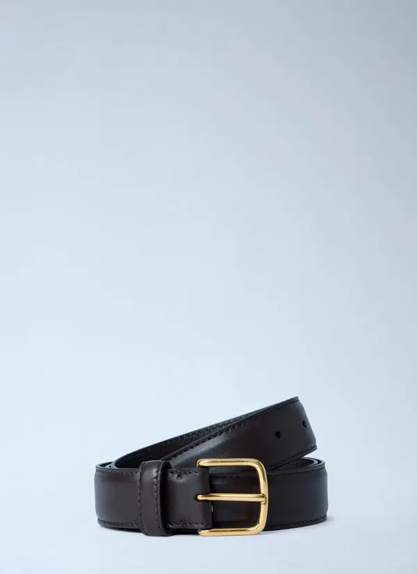 THE ROW Leather Belt - Brown