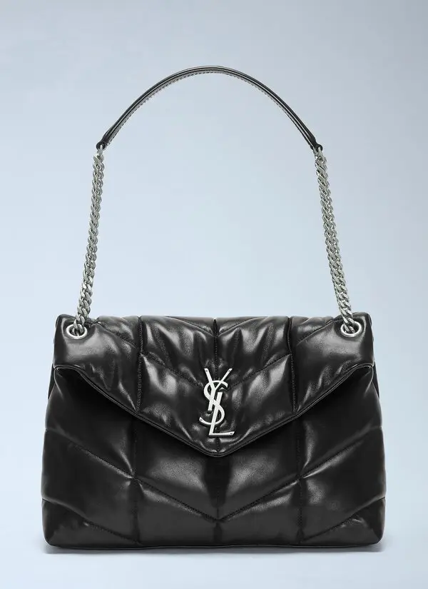 Saint Laurent Medium Puffer Shoulder Bag - Black