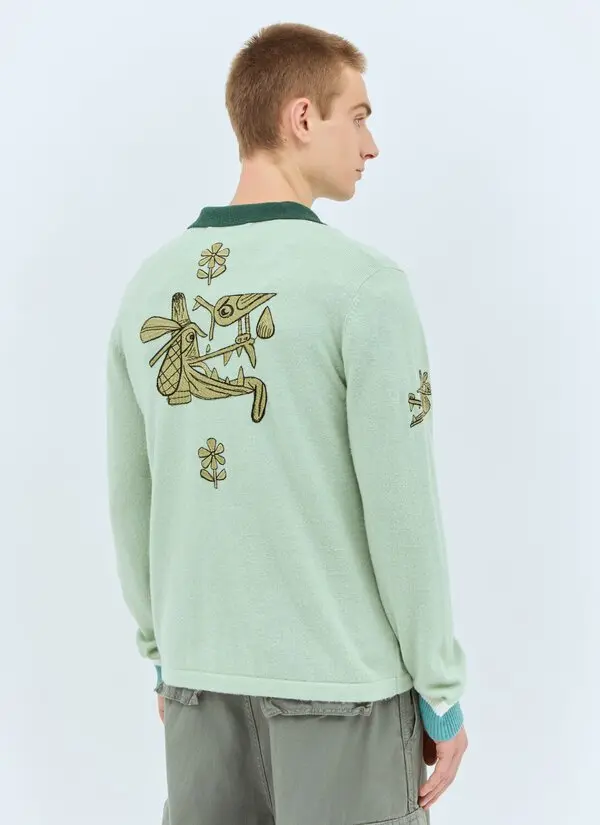 BRAIN DEAD Lex Half-zip Sweatshirt