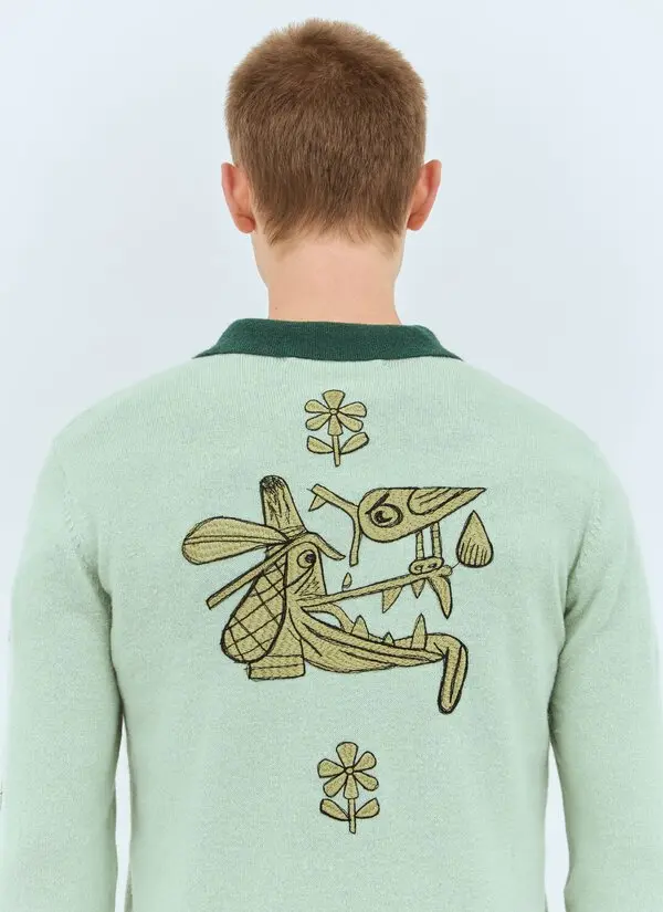 BRAIN DEAD Lex Half-zip Sweatshirt