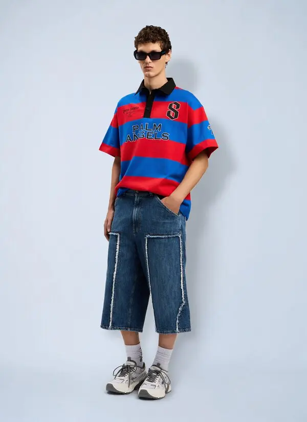 Palm Angels Curved Logo Skater Shorts