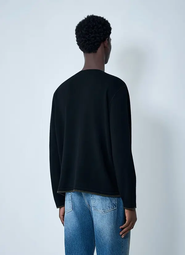 MARGARET HOWELL Tipped Thermal Sweater